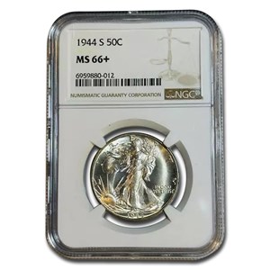Buy 1944-S Walking Liberty Half Dollar NGC MS-66+ | APMEX