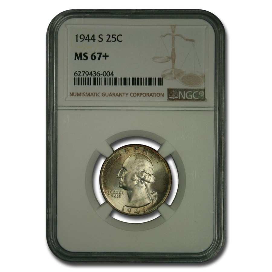 Buy 1944-S Washington Quarter MS-67+ NGC | APMEX