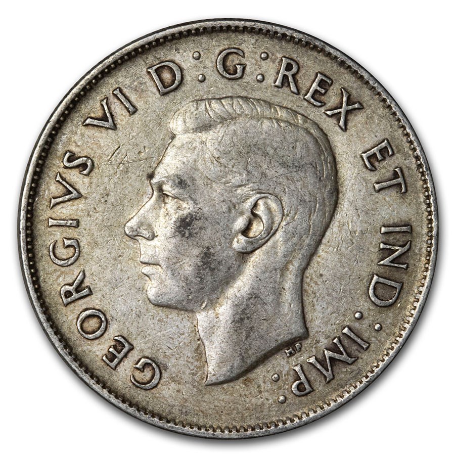 Buy 1945 Canada Silver 50 Cents George VI XF | APMEX