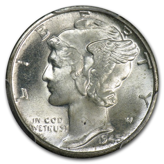 Buy 1945-D Mercury Dime MS-65 PCGS | APMEX