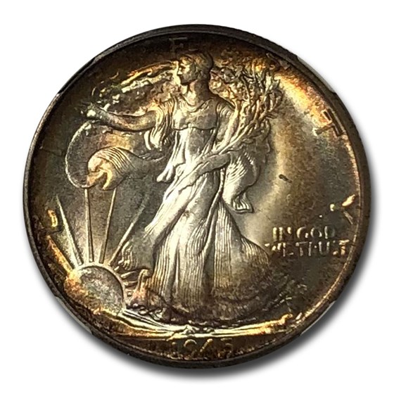 Buy 1945-D Walking Liberty Half Dollar MS-67* NGC CAC | APMEX