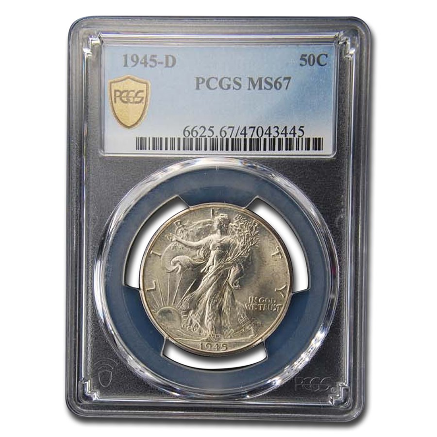 Buy 1945-D Walking Liberty Half Dollar MS-67 PCGS | APMEX