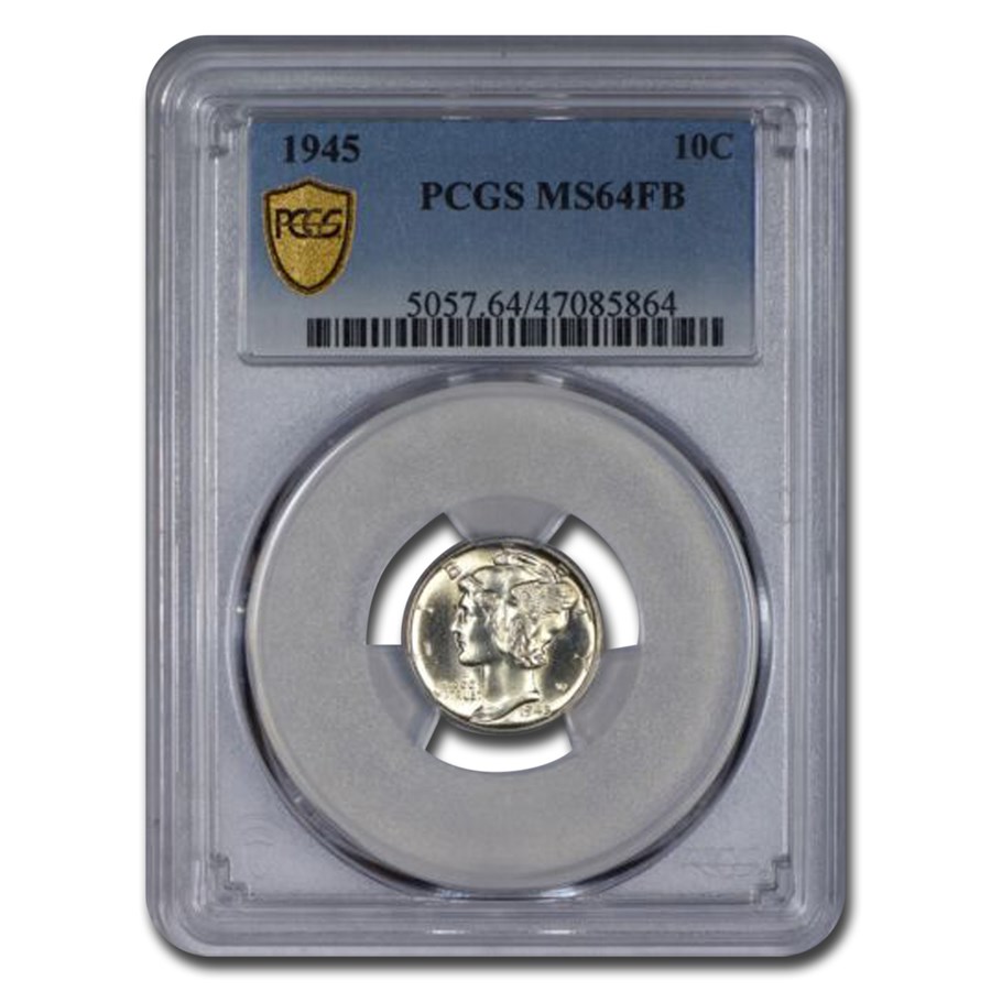 Buy 1945 Mercury Dime MS-64 PCGS (FB) | APMEX