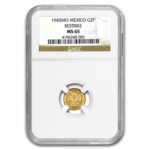 Buy 1945 Mexico Gold 2 Pesos MS-65 NGC | APMEX