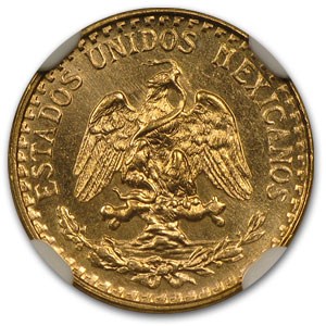 Buy 1945 Mexico Gold 2 Pesos MS-66 NGC | APMEX
