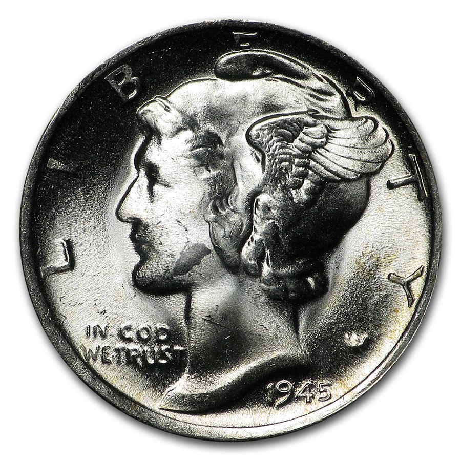Buy 1945-S Mercury Dime BU (Micro-S) | APMEX