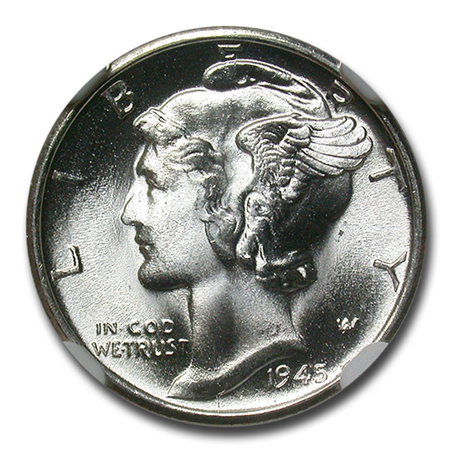 Buy 1945-S Mercury Dime MS-67+ NGC | APMEX