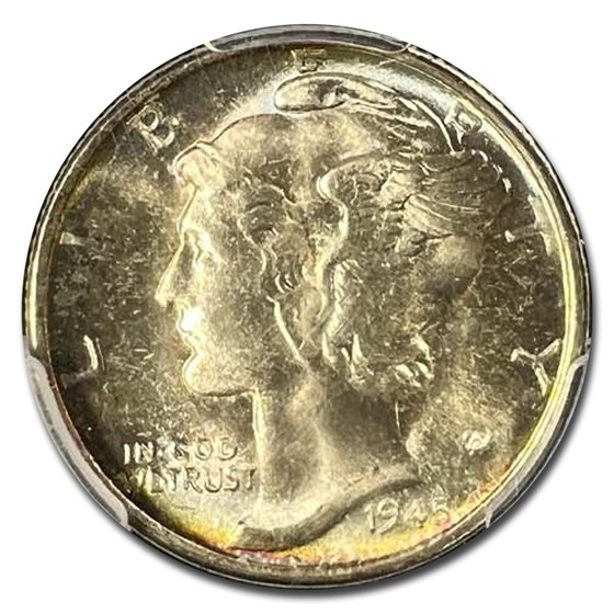 Buy 1945-S Mercury Dime MS-67+ PCGS CAC (Micro S) | APMEX