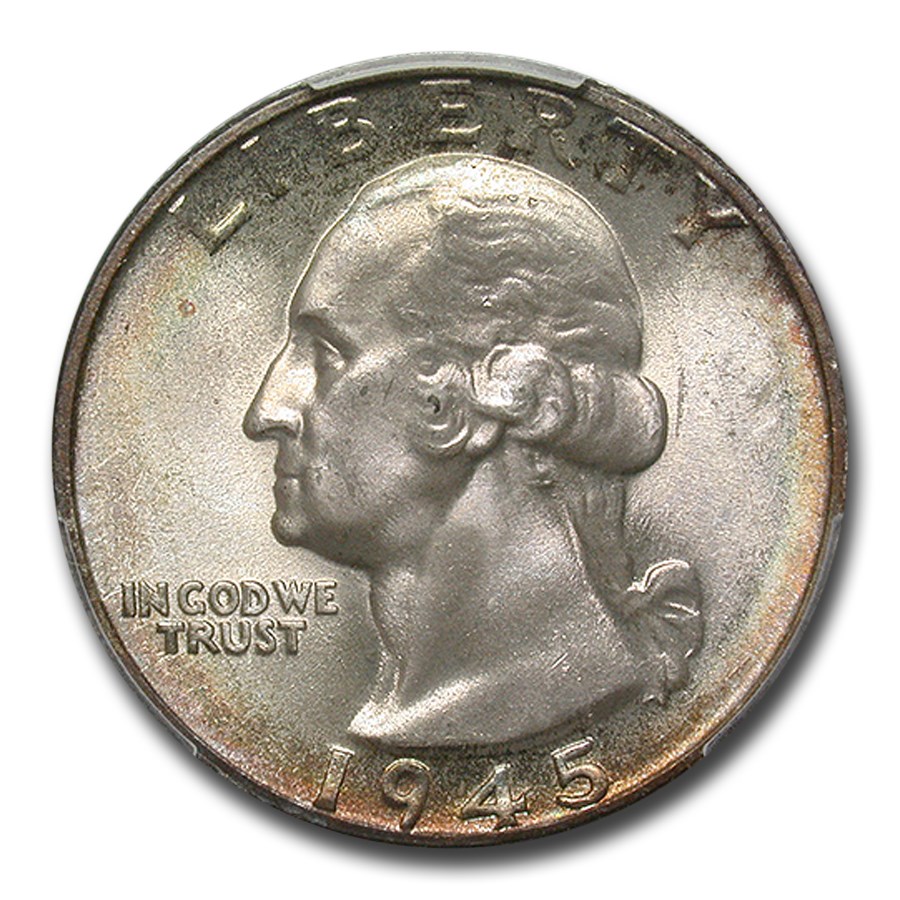Buy 1945 Washington Quarter MS-66+ PCGS | APMEX