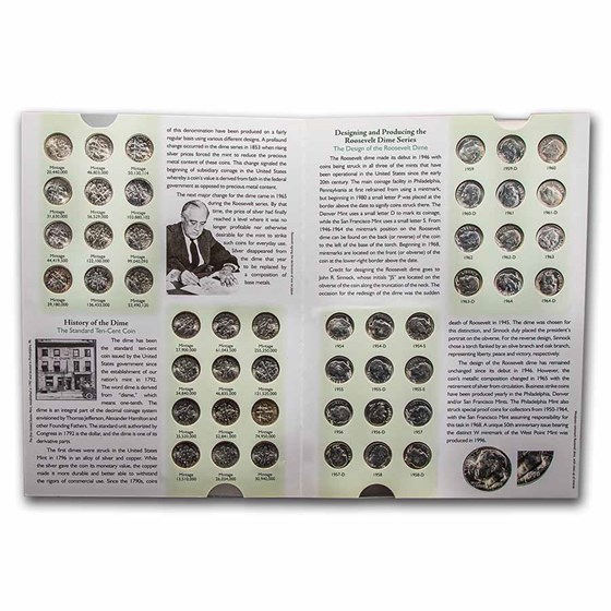 Buy 1946-2013 Roosevelt Dime Set (143 coins, Cornerstone Coin Album ...