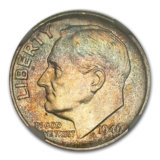 Buy 1946-D Roosevelt Dime MS-67 NGC CAC (FT) | APMEX