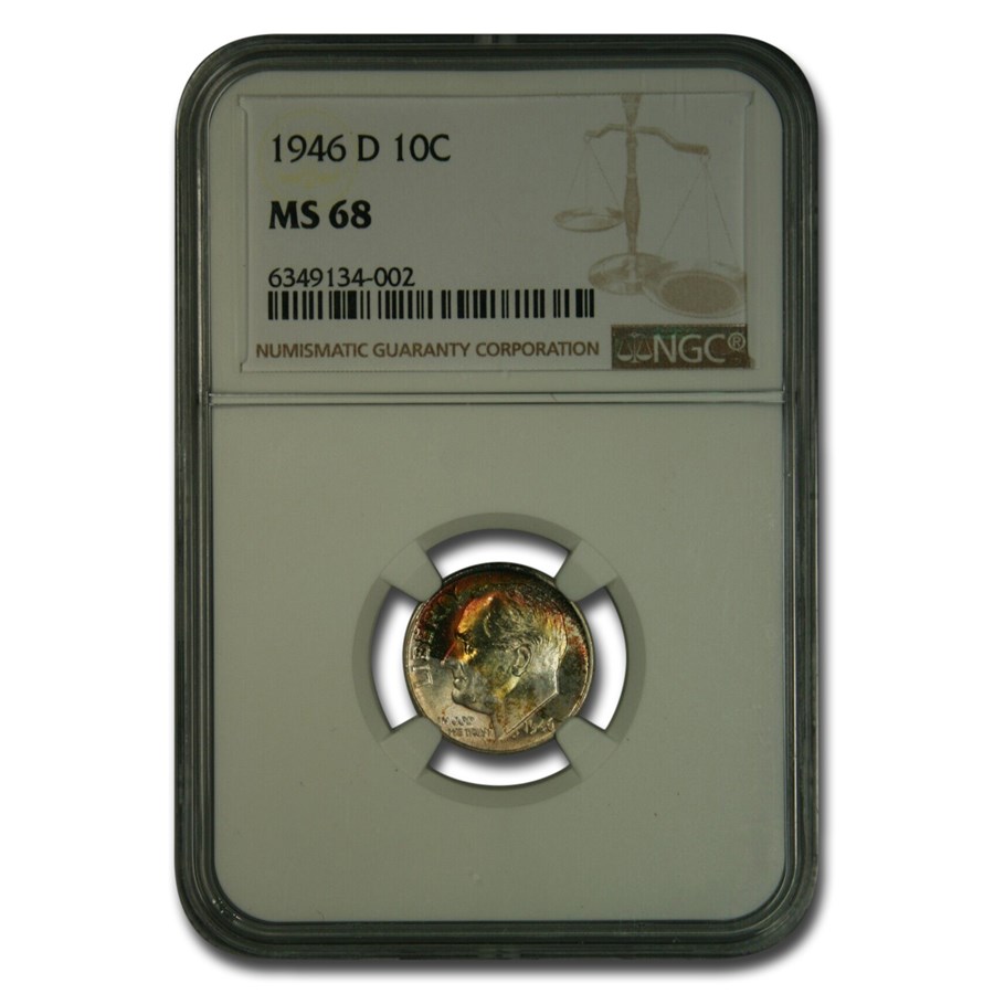Buy 1946-D Roosevelt Dime MS-68 NGC | APMEX