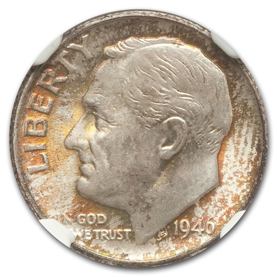 Buy 1946 Roosevelt Dime MS-68 NGC | APMEX