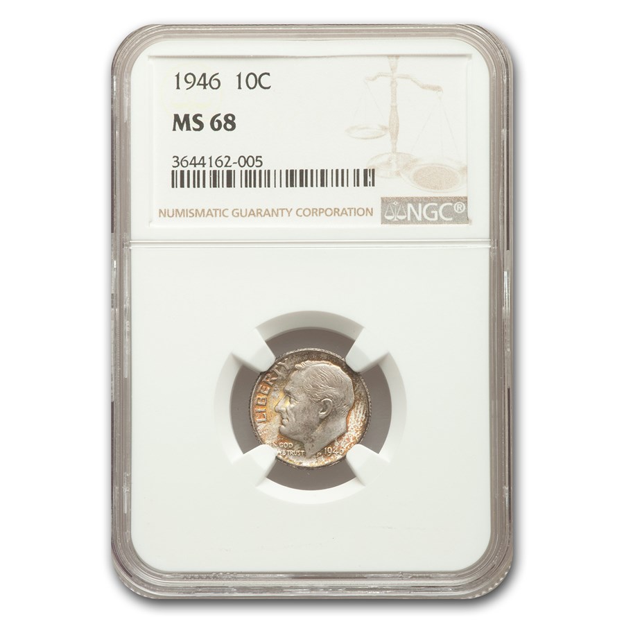 Buy 1946 Roosevelt Dime MS-68 NGC | APMEX
