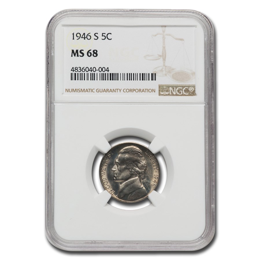 Buy 1946-S Jefferson Nickel MS-68 NGC | APMEX