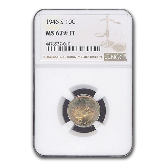 Buy 1946-S Roosevelt Dime MS-67* NGC (Full Torch) | APMEX