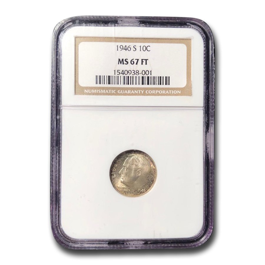 Buy 1946-S Roosevelt Dime MS-67 NGC (Full Torch) | APMEX