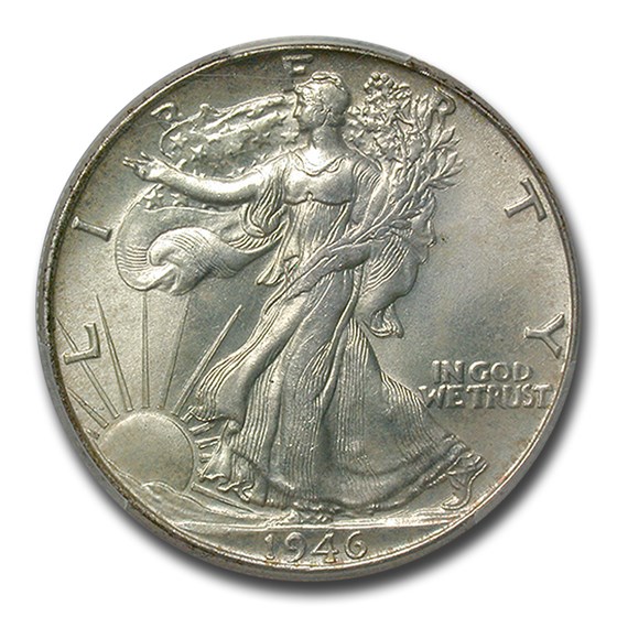 Buy 1946 Walking Liberty Half Dollar MS-64 PCGS CAC (DDR) | APMEX