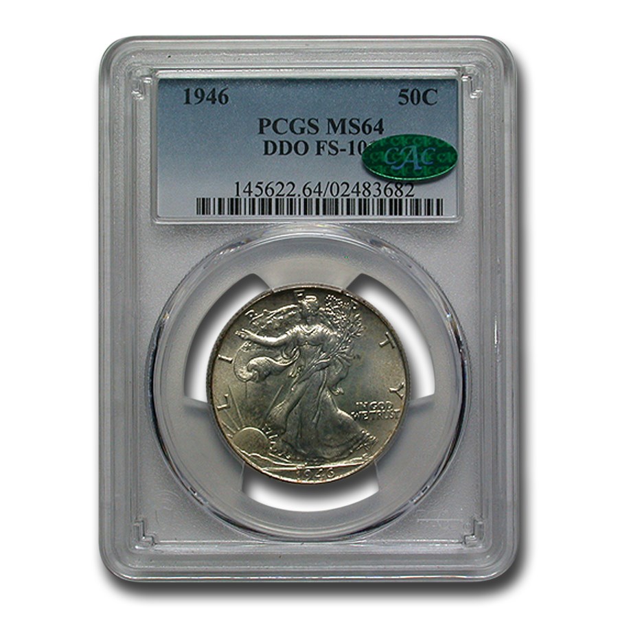 Buy 1946 Walking Liberty Half Dollar MS-64 PCGS CAC (DDR) | APMEX