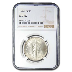 Buy 1946 Walking Liberty Half Dollar MS-66 NGC | APMEX