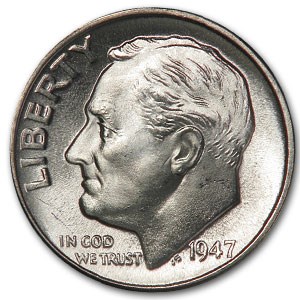 Buy 1947-D Roosevelt Dime BU | APMEX