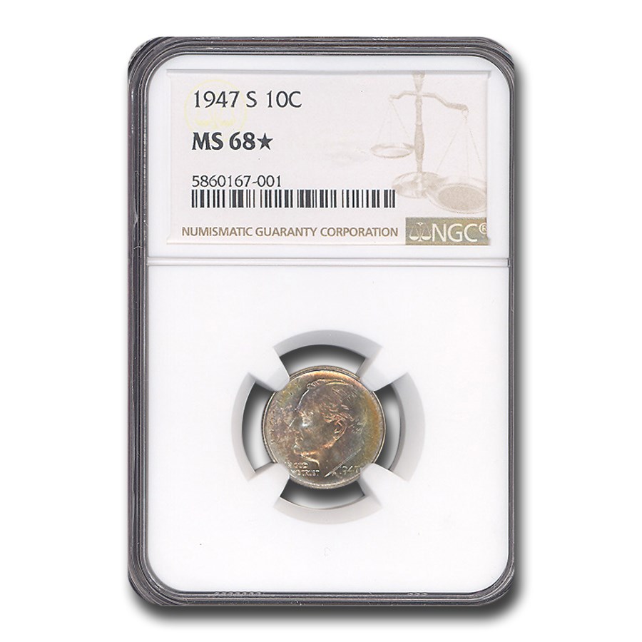 Buy 1947-S Roosevelt Dime MS-68* NGC | APMEX