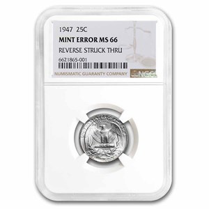 Buy 1947 Washington Quarter MS-66 NGC (Mint Error) | APMEX