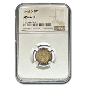 Buy 1948-D Roosevelt Dime MS-66 NGC (Full Torch) | APMEX