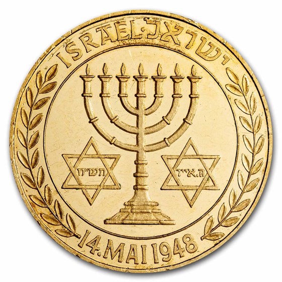 Buy 1948 Israel Gold Leaders of Israel Gold Medal | APMEX