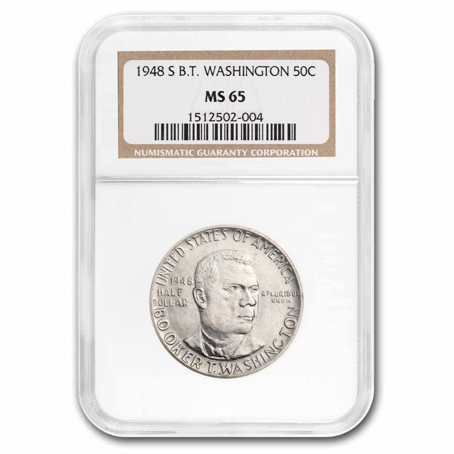 1948-S Booker T. Washington Half Dollar MS-65 NGC