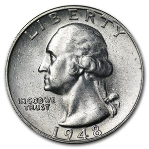 Buy 1948-S Washington Quarter AU | APMEX