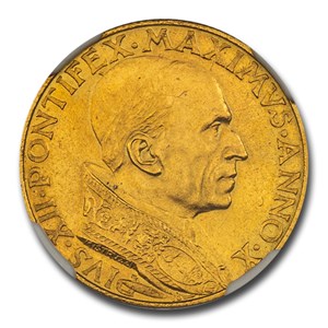 Buy 1948 Vatican City Gold 100 Lire Pius XII MS-65 NGC | APMEX