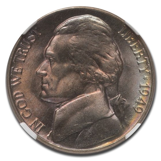 Buy 1949-D Jefferson Nickel MS-67 NGC (Full Steps) | APMEX