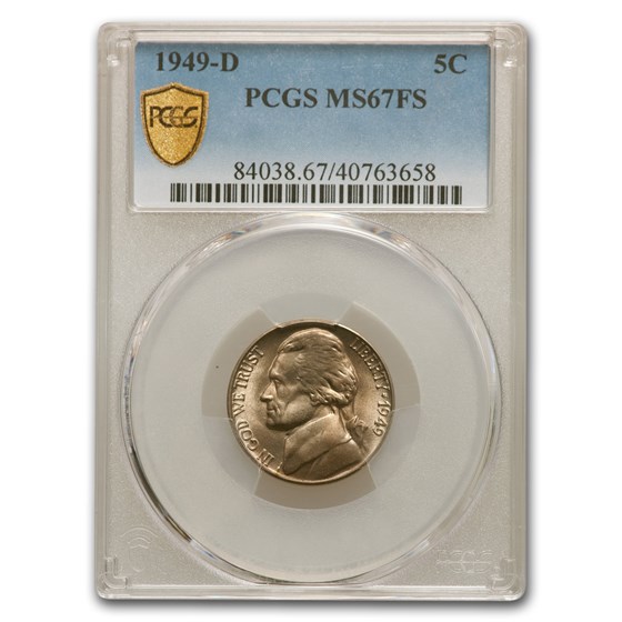 Buy 1949-D Jefferson Nickel MS-67 PCGS (Full Steps) | APMEX