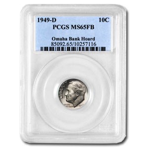 Buy 1949-D Roosevelt Dime MS-65 PCGS (Full Torch) | APMEX