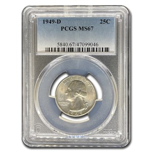 Buy 1949-D Washington Quarter MS-67 PCGS | APMEX