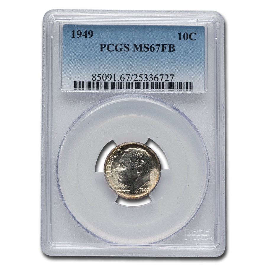 Buy 1949 Roosevelt Dime MS-67 PCGS (FB) | APMEX
