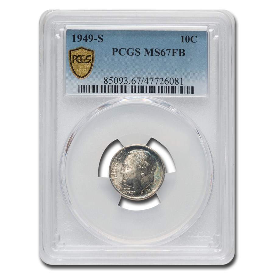 Buy 1949-S Roosevelt Dime MS-67 PCGS (FB) | APMEX