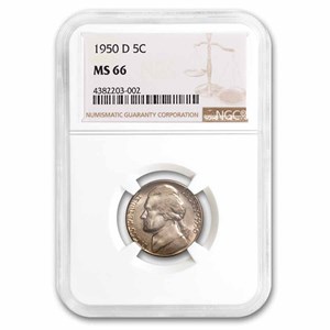 Buy 1950-D Jefferson Nickel MS-66 NGC | APMEX