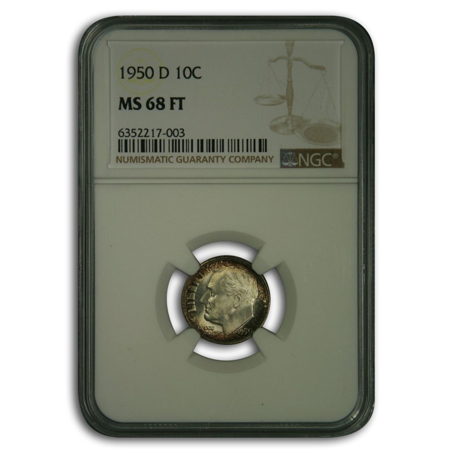 Buy 1950-D Roosevelt Dime MS-68 NGC (FT) | APMEX
