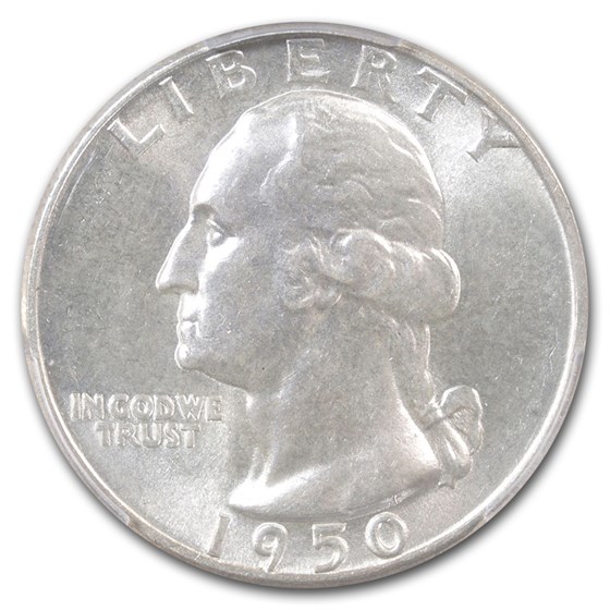 Buy 1950-D/S Washington Quarter MS-64 PCGS CAC | APMEX