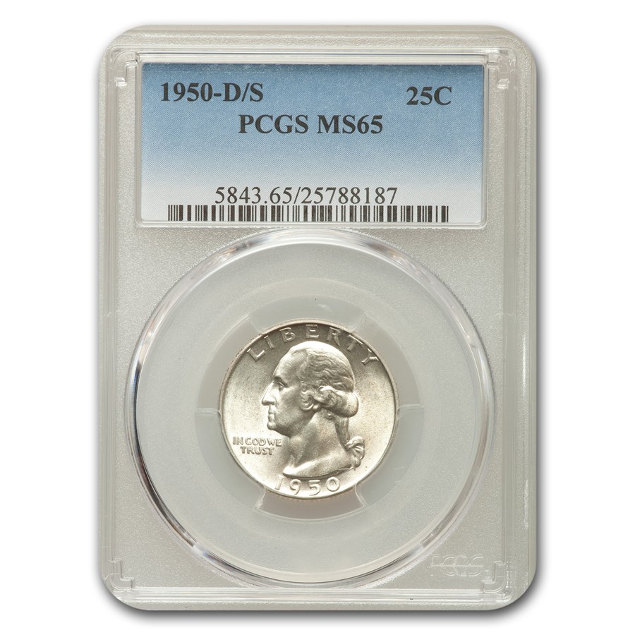 Buy 1950-D/S Washington Quarter MS-65 PCGS | APMEX