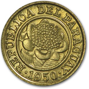 Buy 1950-HF Paraguay 1 Centimo Flower BU | APMEX