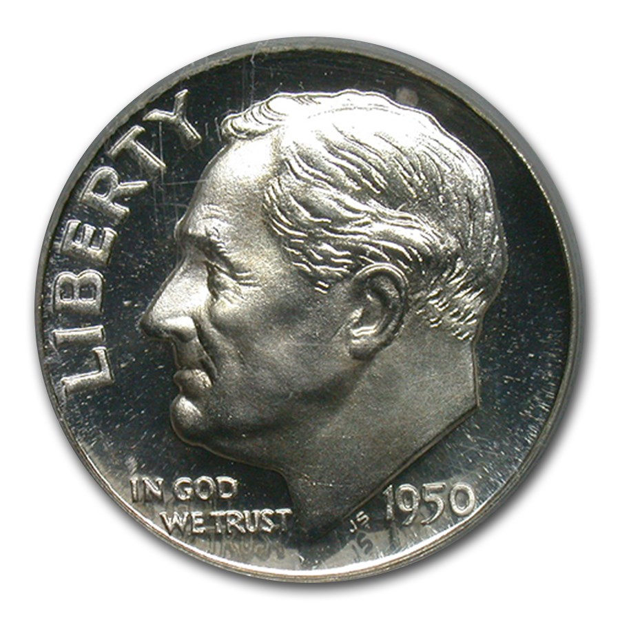 Buy 1950 Roosevelt Dime PR-67 Cameo PCGS | APMEX