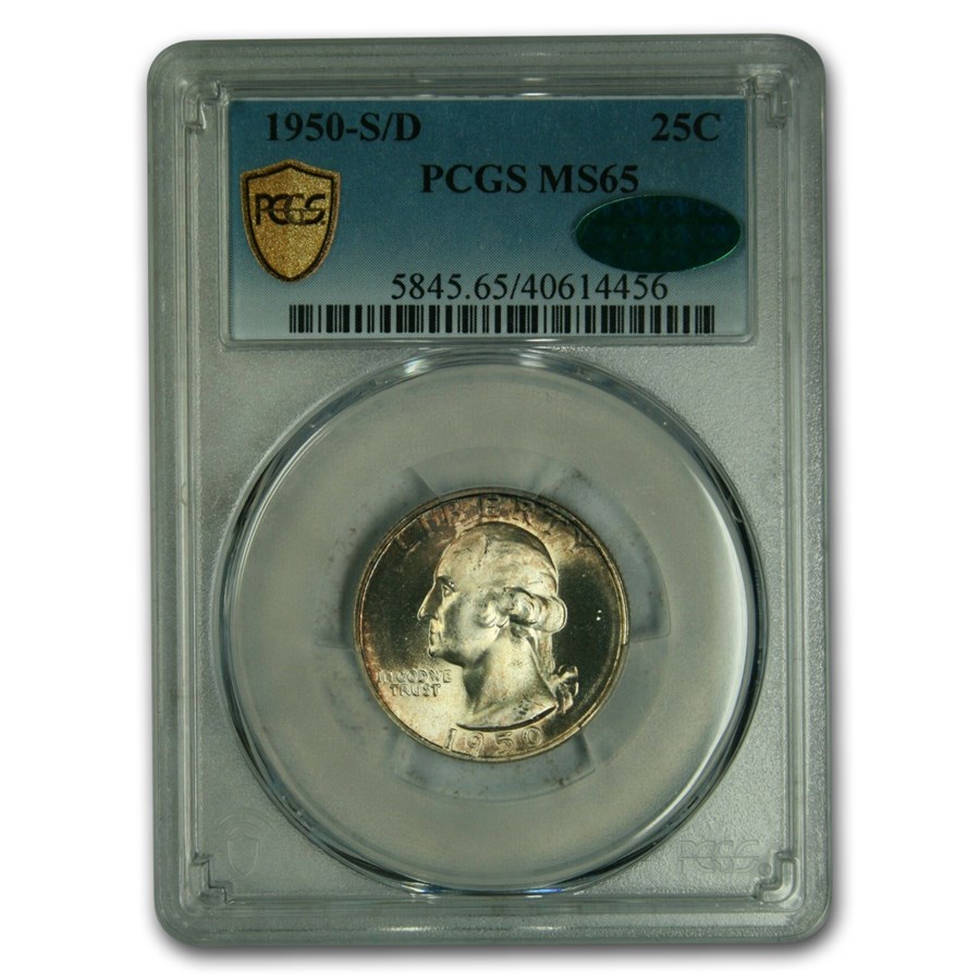 Buy 1950-S/D Washington Quarter MS-65 PCGS CAC | APMEX