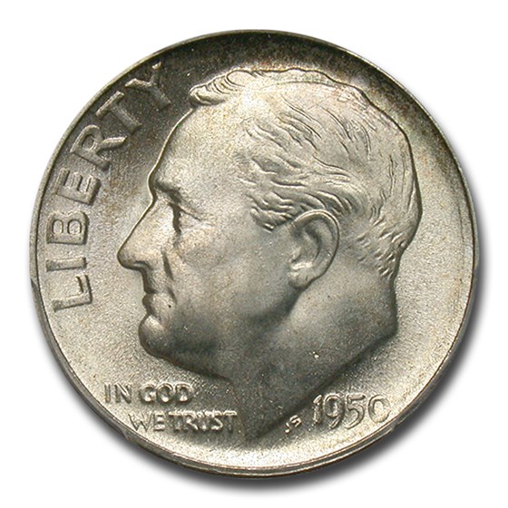 Buy 1950-S Roosevelt Dime MS-67 PCGS (FB) | APMEX