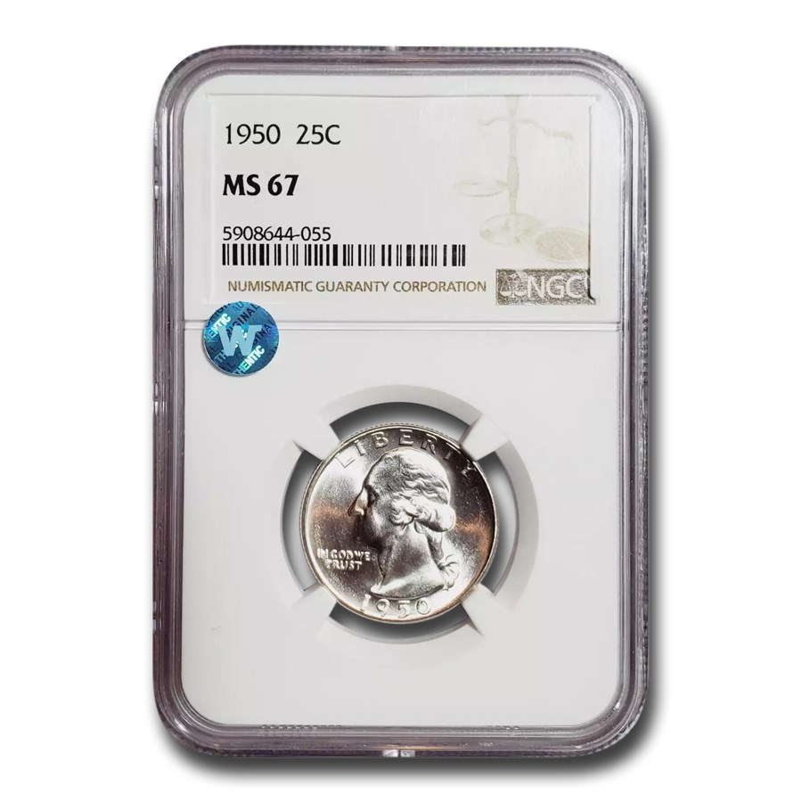 Buy 1950 Washington Quarter MS-67 NGC | APMEX