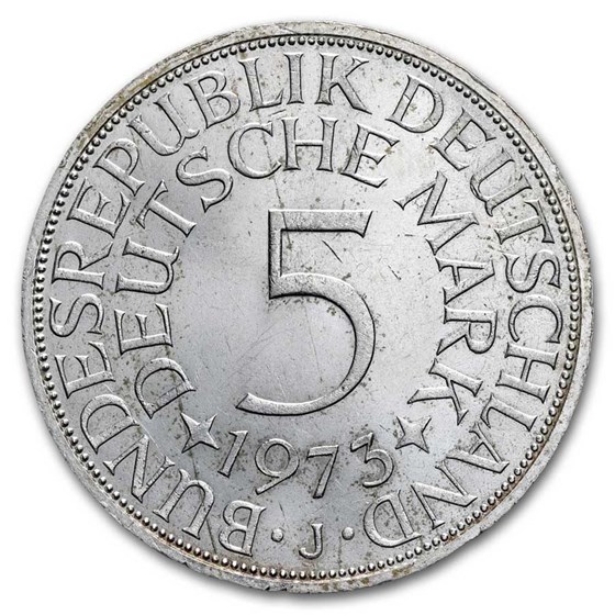 Buy 1951-1974 Germany Silver 5 Deutsche Mark BU | APMEX