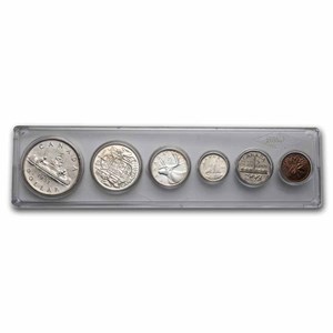 1951 Canada 6-Coin Silver Type Set (1.11 ASW)