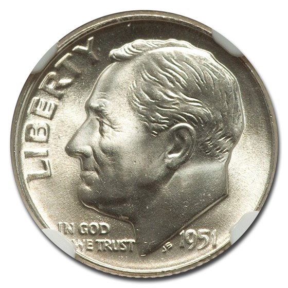 Buy 1951-D Roosevelt Dime MS-68 NGC (FT) | APMEX